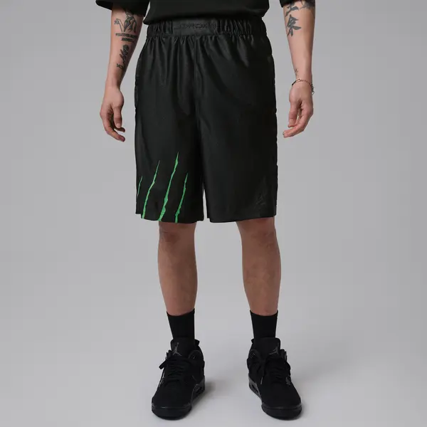 JORDAN Brooklyn Cat Scratch Shorts - Black
