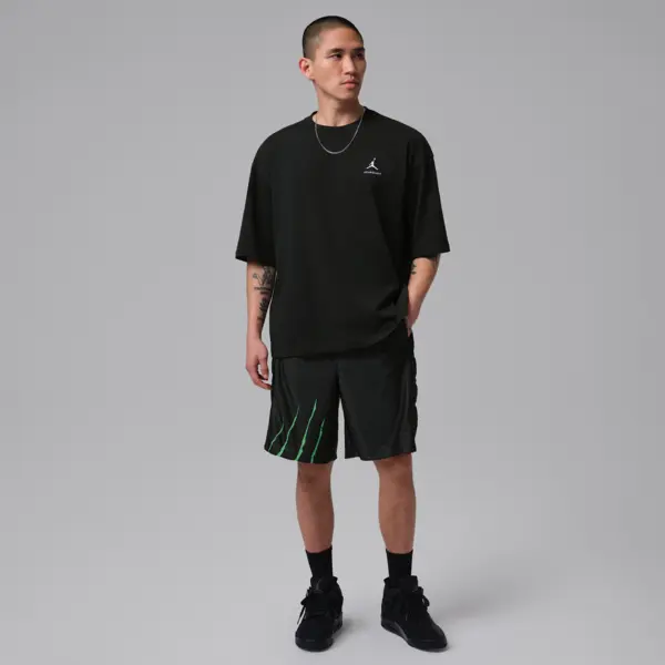 JORDAN Brooklyn Cat Scratch Shorts - Black