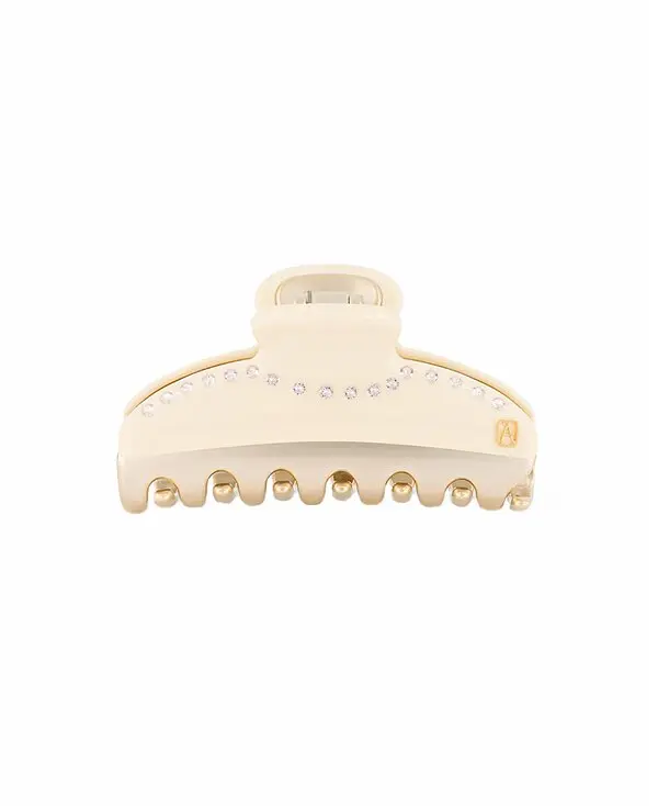 Alexandre De Paris Vendome Strass Hair Clip - Ivory