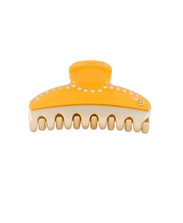 Alexandre De Paris Vendome Strass Hair Clip - Yellow