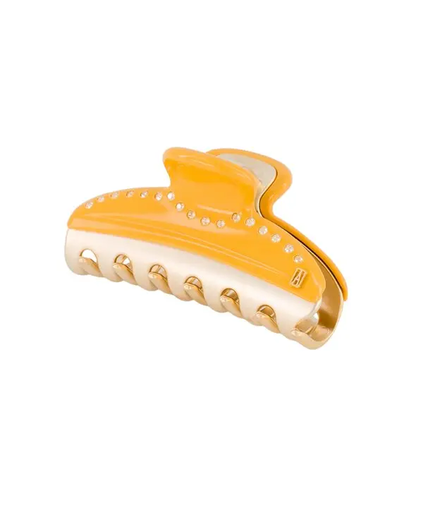 Alexandre De Paris Vendome Strass Hair Clip - Yellow | Editorialist