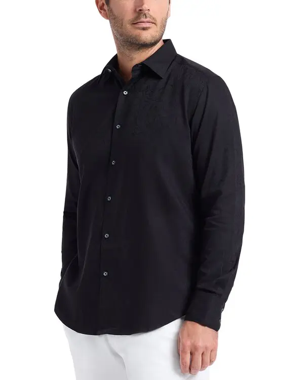 Robert Graham Hudson Long Sleeve Woven Shirt - Black