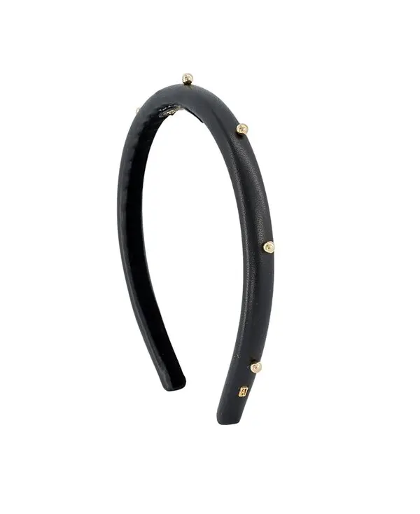Alexandre De Paris Belle De Jour Studded Headband - Black