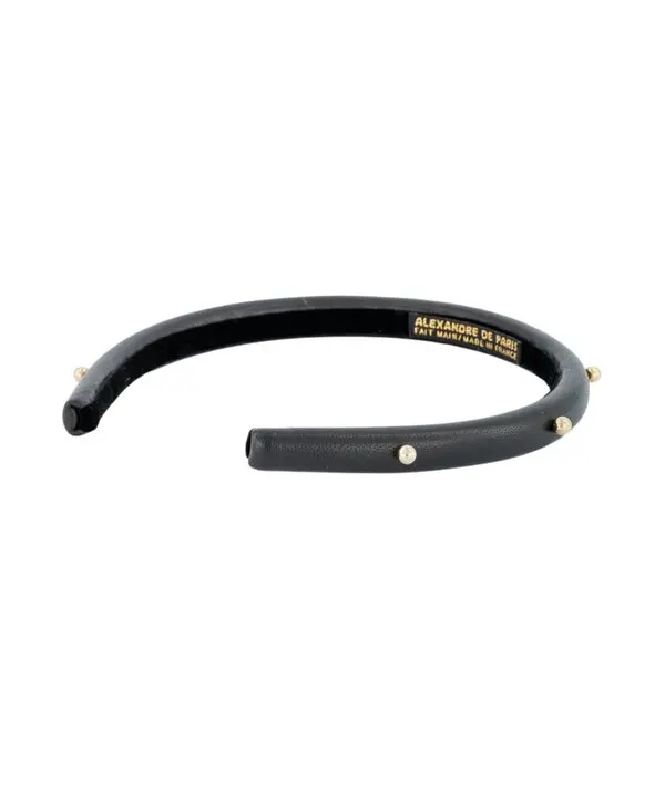 Alexandre De Paris Belle De Jour Studded Headband - Black