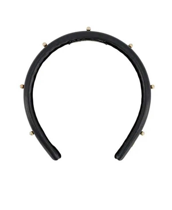 Alexandre De Paris Belle De Jour Studded Headband - Black
