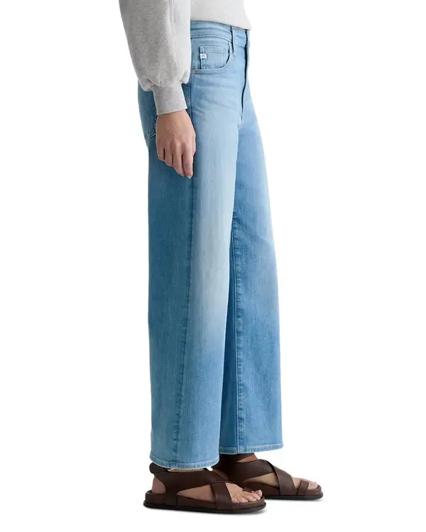 Ag Saige Mid Rise Wide Leg Ankle Jeans - Expedition