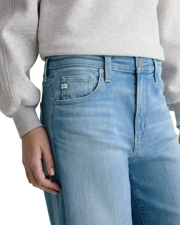 Ag Saige Mid Rise Wide Leg Ankle Jeans - Expedition