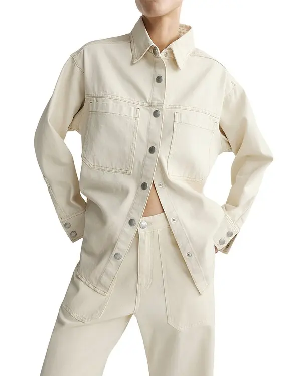 DL1961 Addison Overshirt Cotton - Ecru