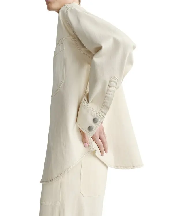 DL1961 Addison Overshirt Cotton - Ecru