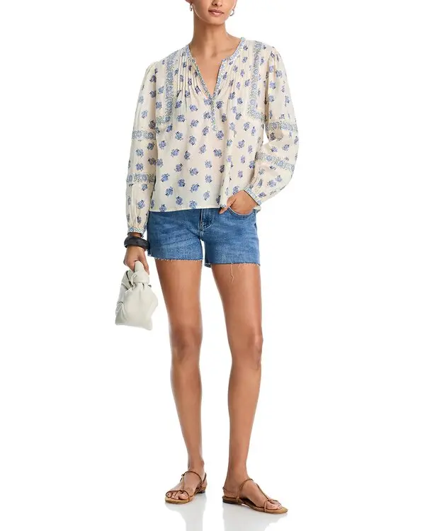 Aqua Cutoff Denim Shorts - Medium Wash