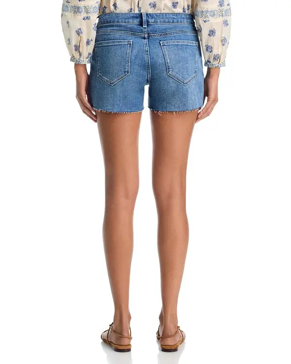 Aqua Cutoff Denim Shorts - Medium Wash