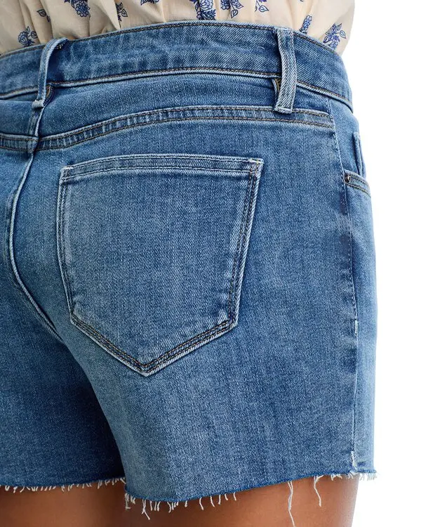 Aqua Cutoff Denim Shorts - Medium Wash