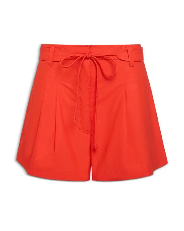 MARIE OLIVER Lander Tie Detailed Shorts - Grenadine