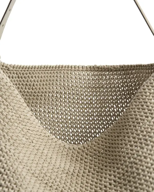 TOTEME Woven Leather Tote Bag - Light Beige