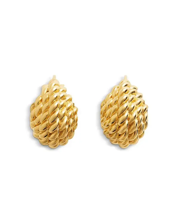 TOTEME Rope Hoop Earrings - Gold