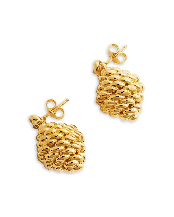 TOTEME Rope Drop Earrings - Gold