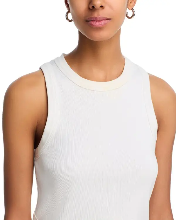 Veronica Beard Jordyn Crewneck Tank - White