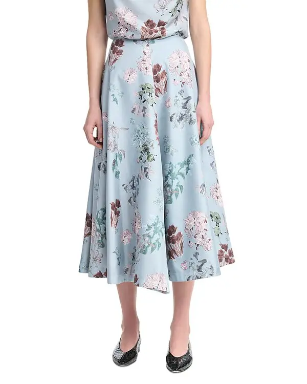 Altuzarra Varda Silk Skirt - Storm Flowers