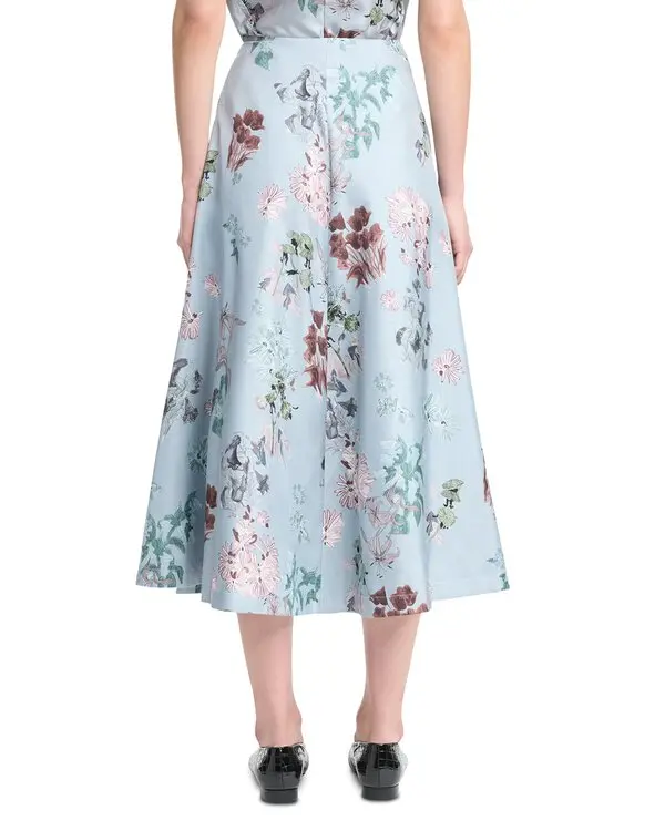 Altuzarra Varda Silk Skirt - Storm Flowers