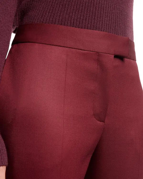 Altuzarra Todd Wool Blend Pants - Maroon