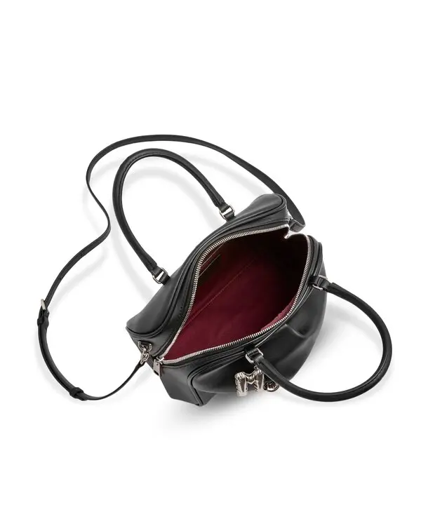 Marc Jacobs Small Wave Leather Top Handle Bag - Black