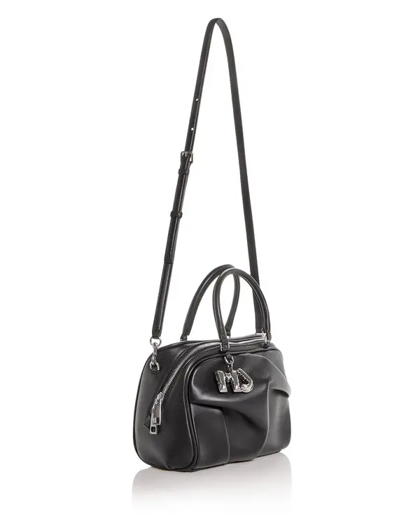 Marc Jacobs Small Wave Leather Top Handle Bag - Black
