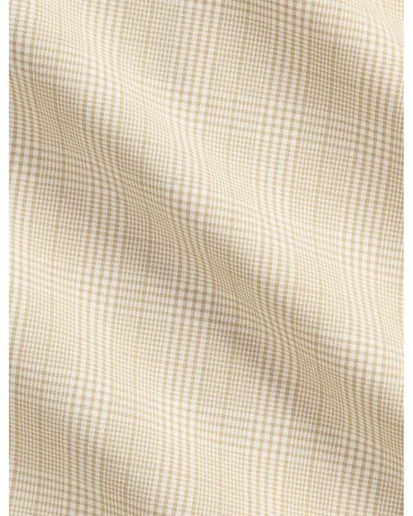 Polo Ralph Lauren Classic Fit Glen Plaid Poplin Shirt - Beige/white