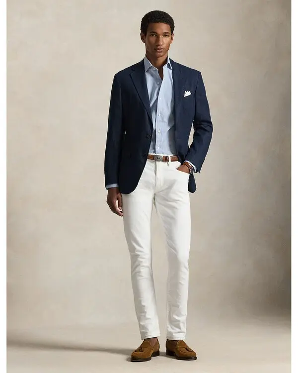 Polo Ralph Lauren Classic Fit Glen Plaid Poplin Shirt - Blue/white