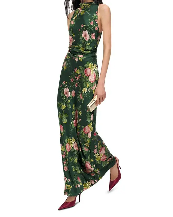 REFORMATION Anaiis Silk Floral Maxi Dress - Belvedere