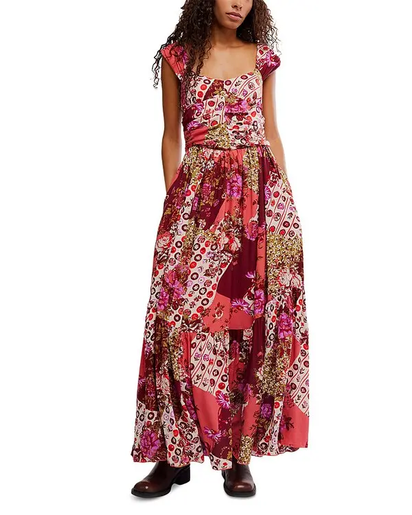 Free People Sasha Maxi Dress - Strawberry
