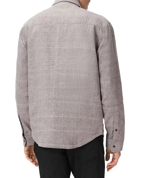 John Varvatos Jameson Quilted Shirt Jacket - Deep Charcoal