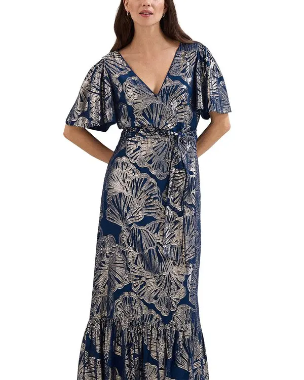 PHASE EIGHT Azale Fil Coupe Maxi Dress