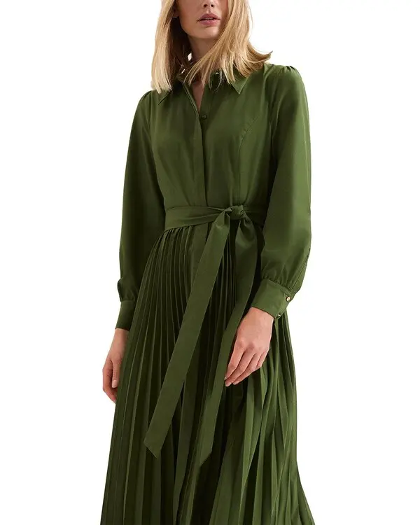 PHASE EIGHT Kelsie Pleated Shirt Dress