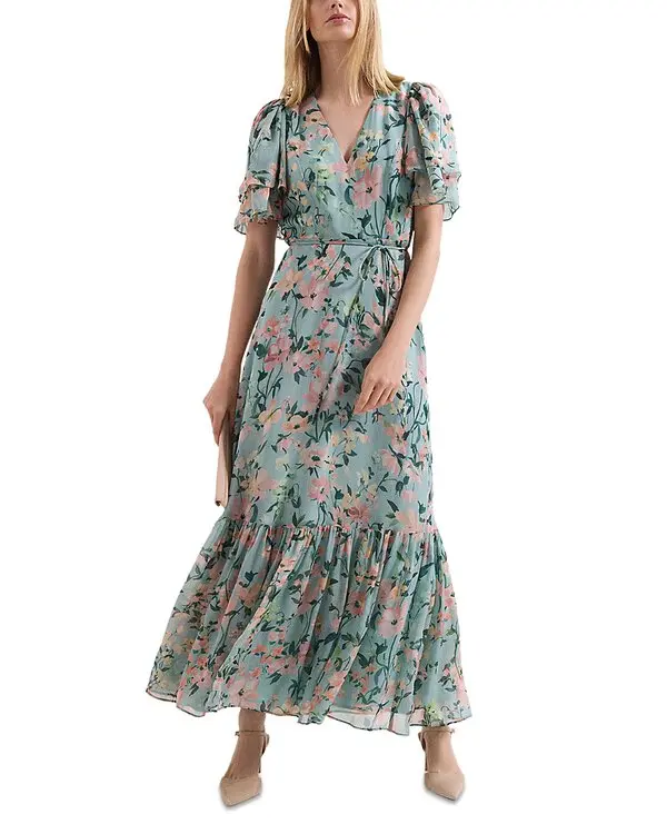 PHASE EIGHT Petites Violet Floral Maxi Dress