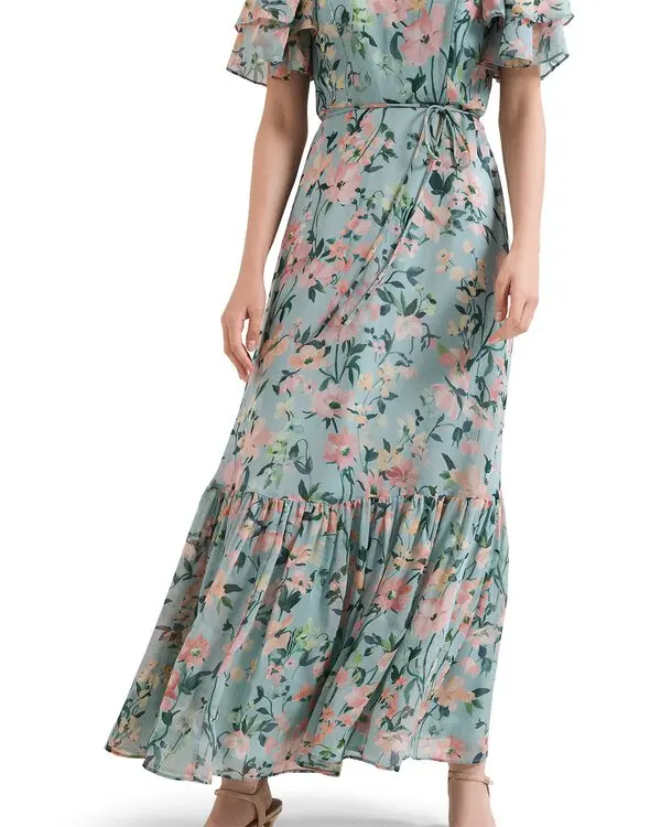 PHASE EIGHT Petites Violet Floral Maxi Dress