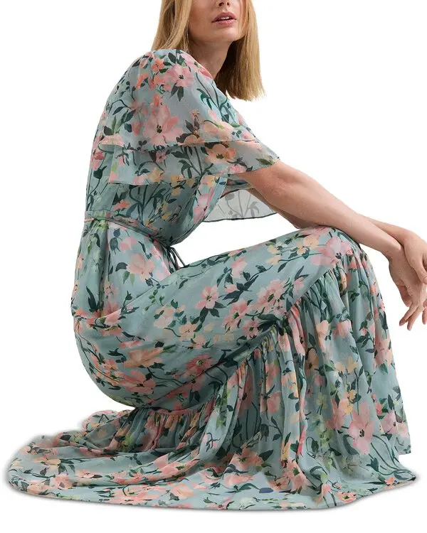 PHASE EIGHT Petites Violet Floral Maxi Dress