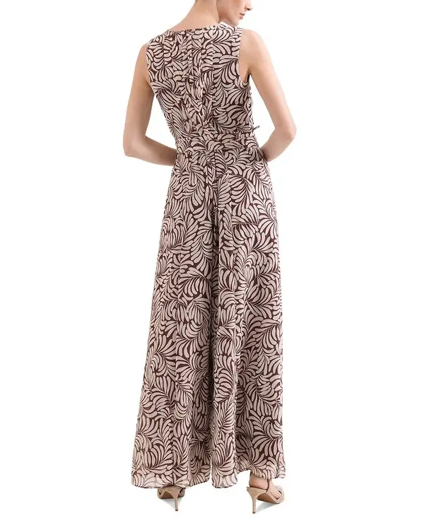 PHASE EIGHT Petites Janine Leaf Print Jumpsuit