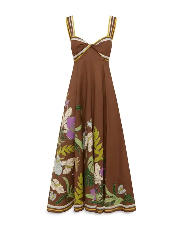 ALEMAIS Alfie Twist Sundress - Chocolate