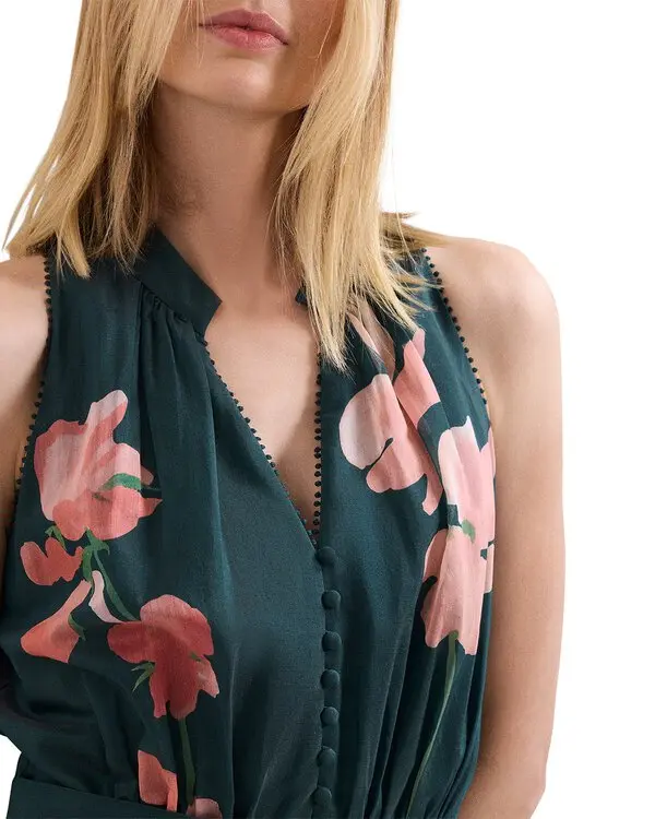 PHASE EIGHT Lucinda Button Floral Dress