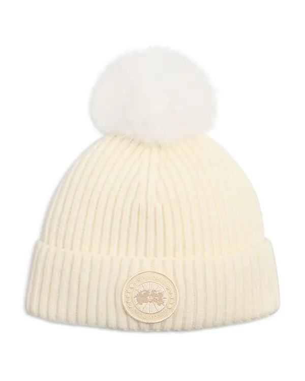 Canada Goose Wool & Cashmere Pom Hat - Linen