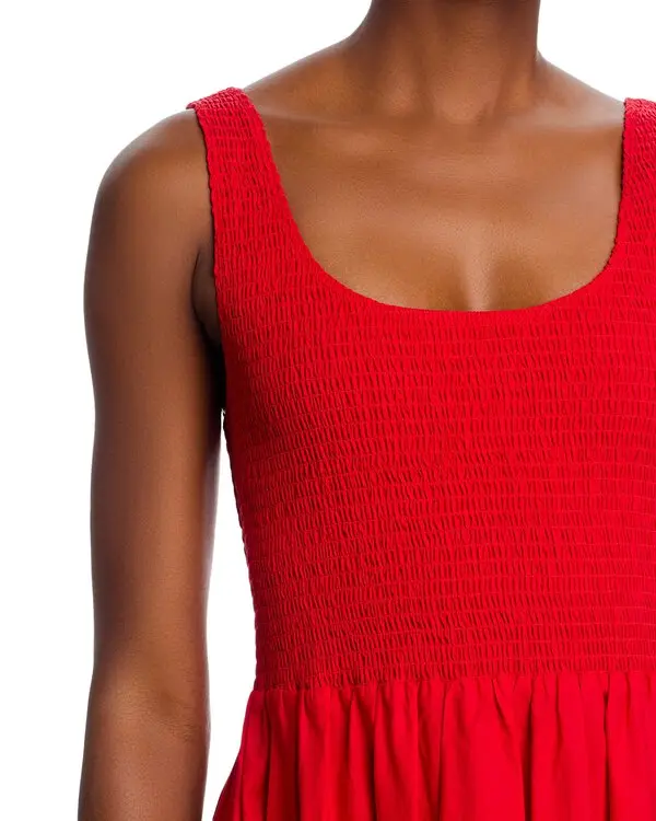 Xirena Florence Smocked Dress - Red Flash