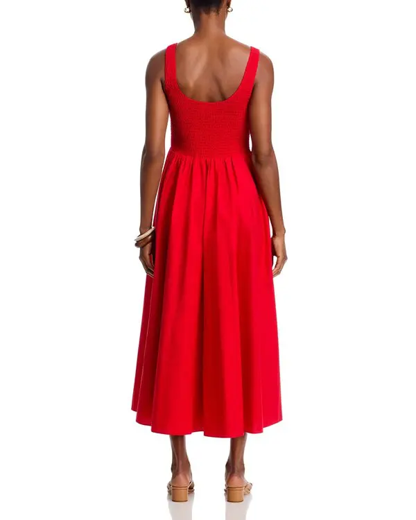 Xirena Florence Smocked Dress - Red Flash