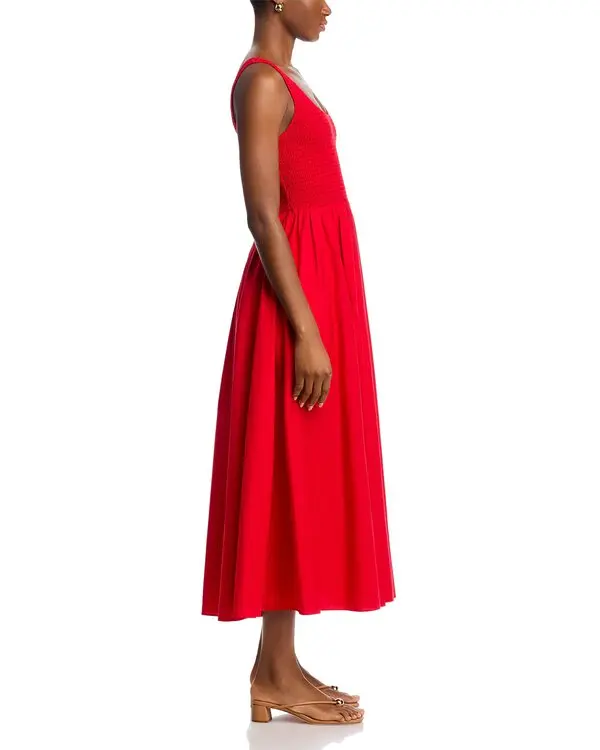 Xirena Florence Smocked Dress - Red Flash