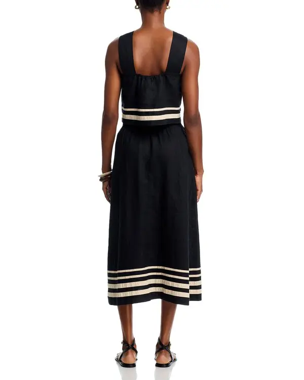 Xirena Lucille Linen Striped Skirt