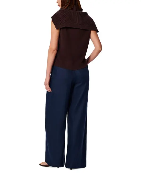 Whistles Wide-leg Hopsack Trousers