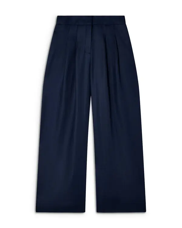 Whistles Wide Leg Hopsack Trousers
