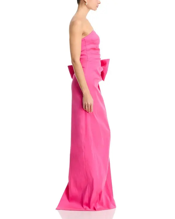 Rickie Freeman For Teri Jon Mikado Strapless Gown