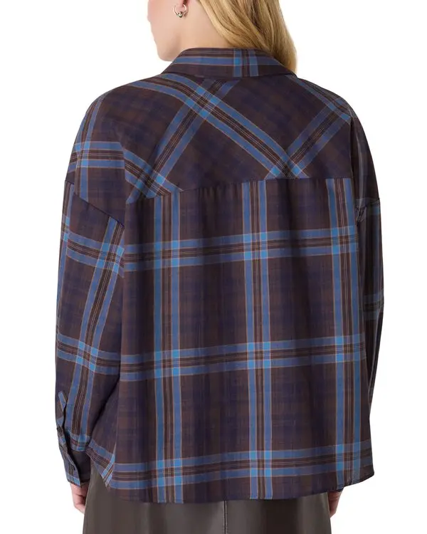 Whistles Checked Brushed Cotton Shirt - Blue/multi