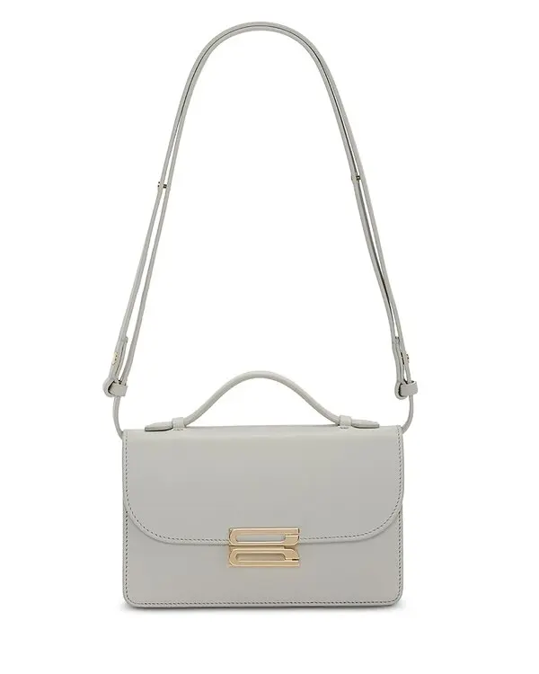 Victoria Beckham Dorian Small Leather Crossbody - Magnesium