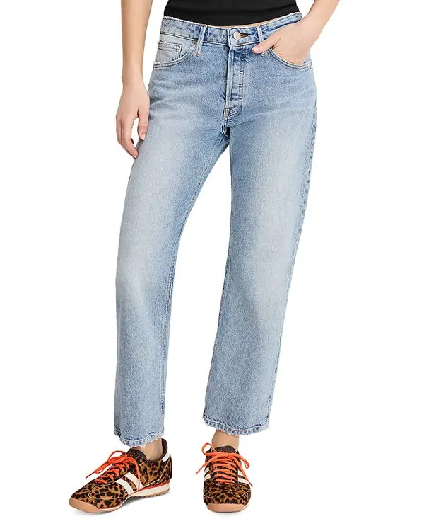 Good American Vintage Straight Ankle Jeans - Indigo